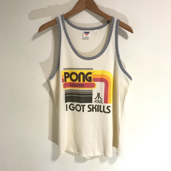 Junk Food Clothing | Tops | Junkfood Atari Pong Graphic Throwback Tank ...